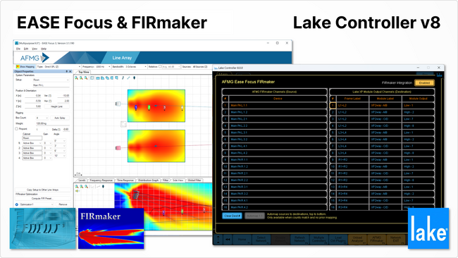 Lab.gruppen and AFMG announce extensive FIRmaker integration in Lake v8 | Ahnert Feistel Media Group